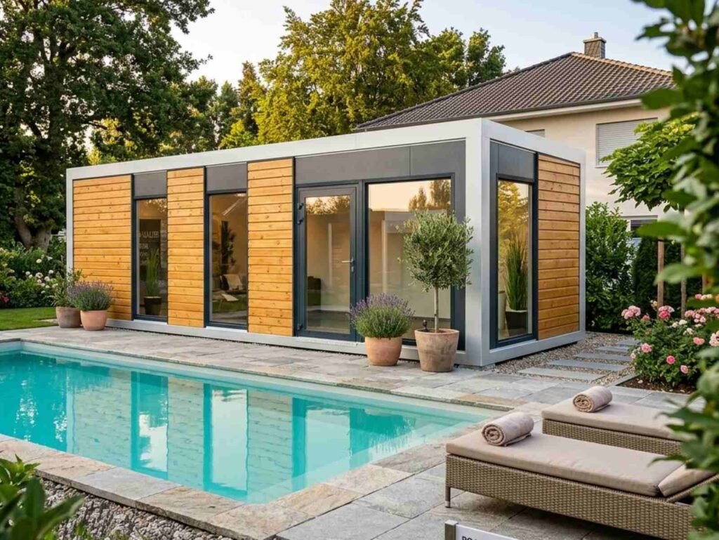 Poolhaus modern Garten kaufen nach Wunsch | Preise